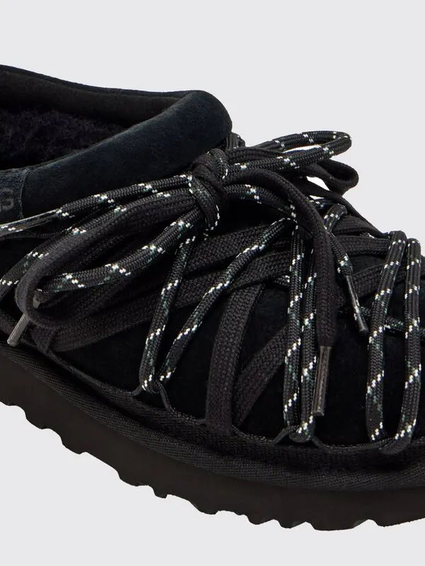 UGG Tasman Lace Suede Clogs - Black