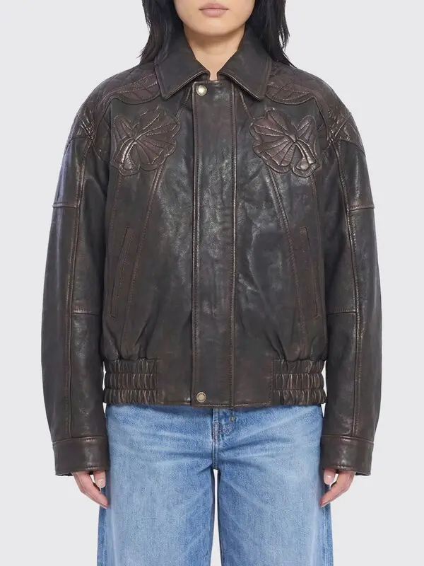 GOLDEN GOOSE Embellished Leather Jacket