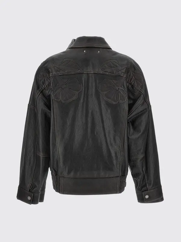 GOLDEN GOOSE Embellished Leather Jacket