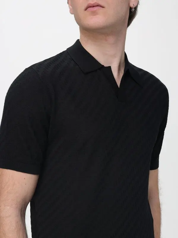 Emporio Armani Knitted Polo Shirt