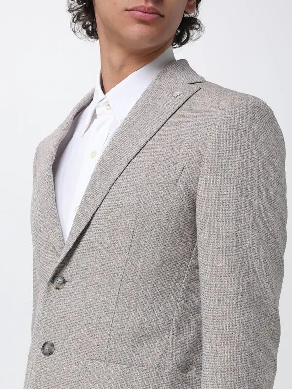 MANUEL RITZ Single-breasted Cotton Blend Blazer