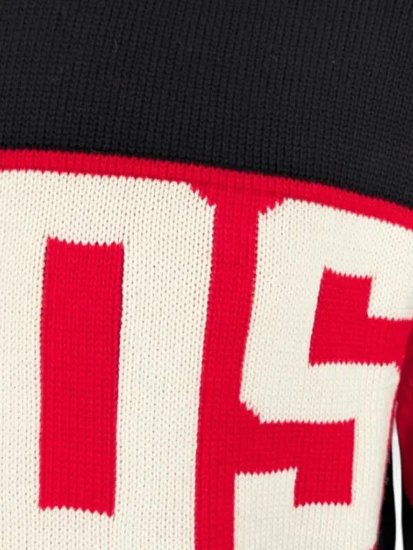 Gcds Cotton Logo Knit Sweater