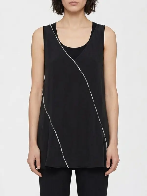 JIL SANDER Viscose Top - Black