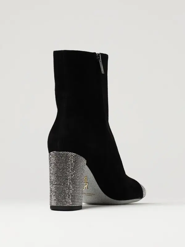 Rene Caovilla Embellished Block Heel Ankle Boots