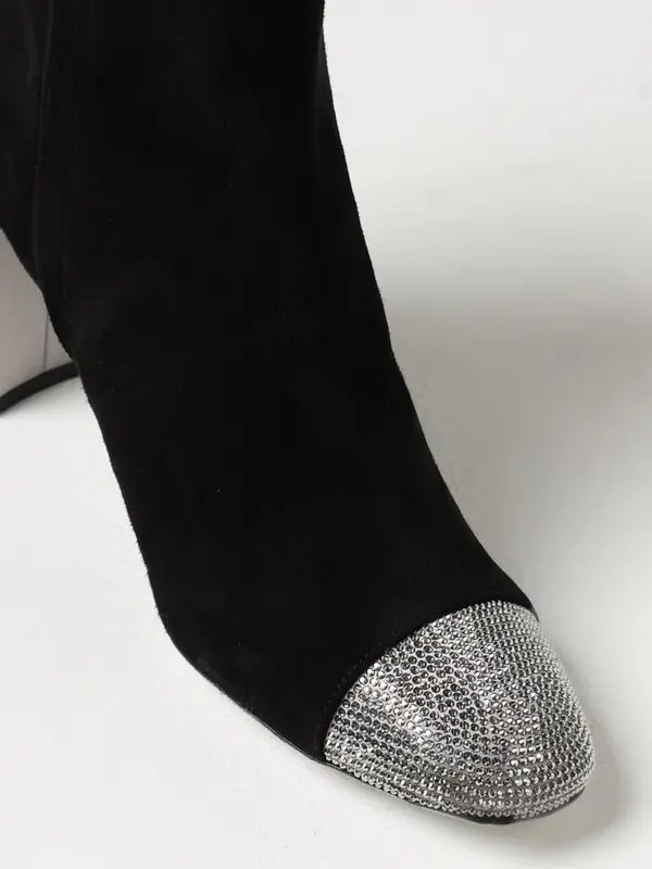 Rene Caovilla Embellished Block Heel Ankle Boots