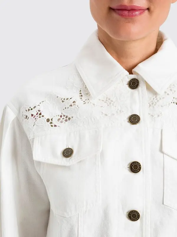 TWINSET Embroidered Cotton Jacket