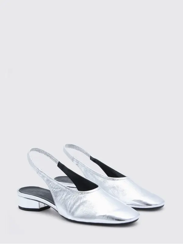 AeydĒ Laminated Leather Slingbacks