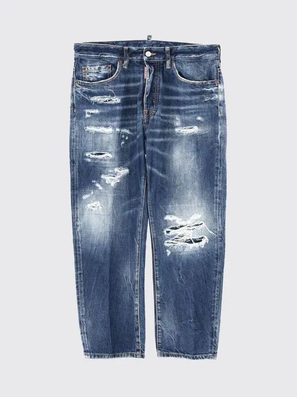 Dsquared2 Distressed Denim Slim Fit Jeans