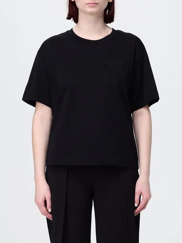 Emporio Armani Cotton T-shirt With Chest Pocket - Black