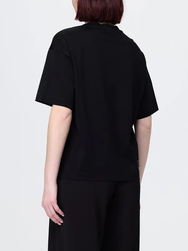 Emporio Armani Cotton T-shirt With Chest Pocket - Black