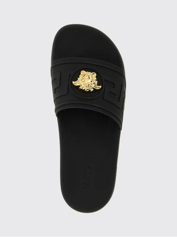 Versace La Medusa Rubber Slides With 3d Logo