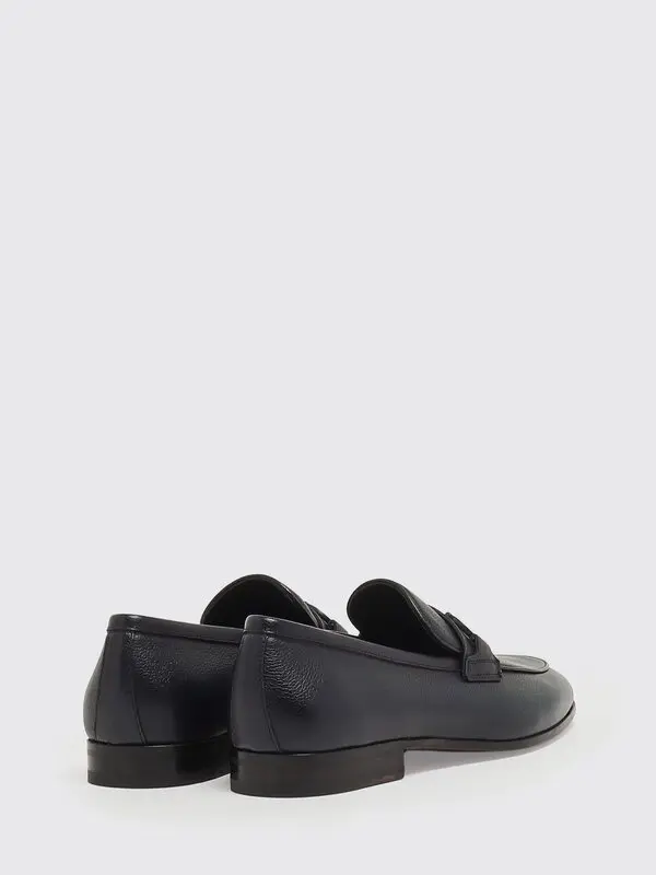 FERRAGAMO Grained Leather Loafers