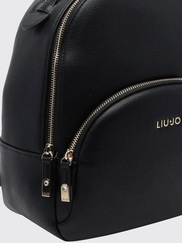 Liu Jo Polyester Backpack With Metallic Logo And Adjustable Shoulder Straps