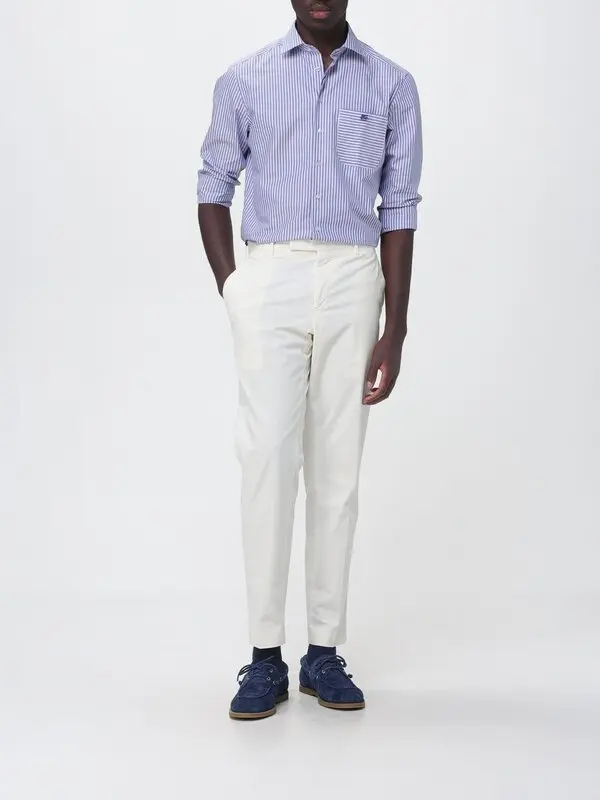 Etro Striped Poplin Casual Shirt
