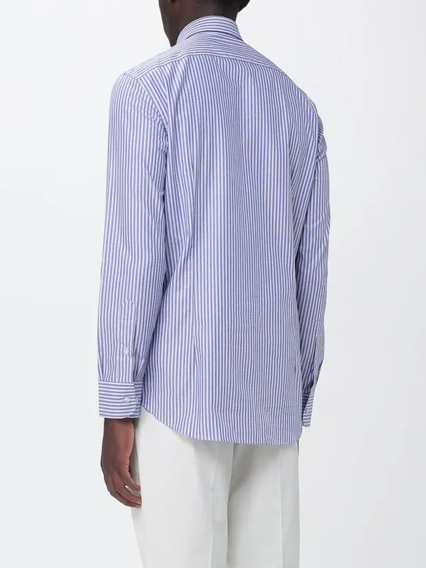 Etro Striped Poplin Casual Shirt