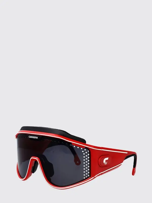 Carrera Eyewear Polyamide Shield Sunglasses With Contrast Logo - Red