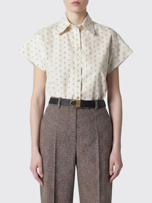 Valentino Garavani Printed Cotton Blend Shirt