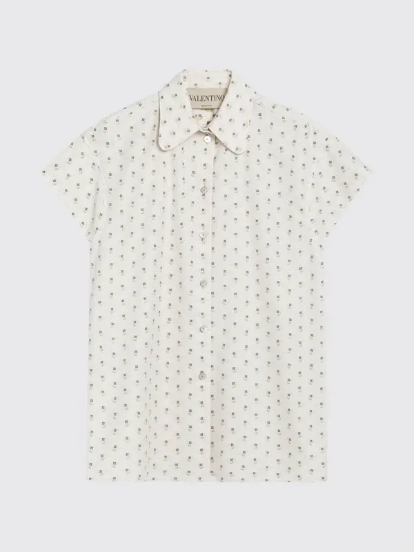 Valentino Garavani Printed Cotton Blend Shirt