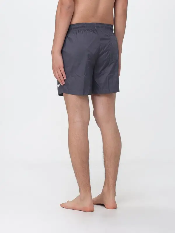 Hugo Polyester Boxer Swim Trunks - Grey