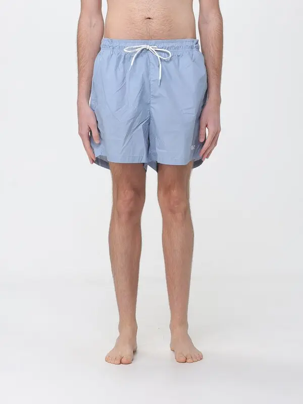 Hugo Polyester Boxer Swim Trunks - Sky Blue