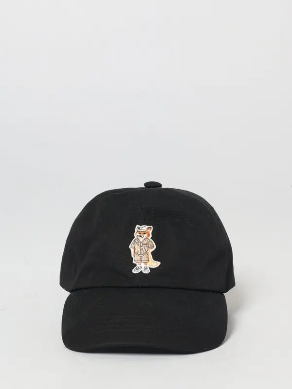 Maison Kitsuné Embroidered Cotton Cap