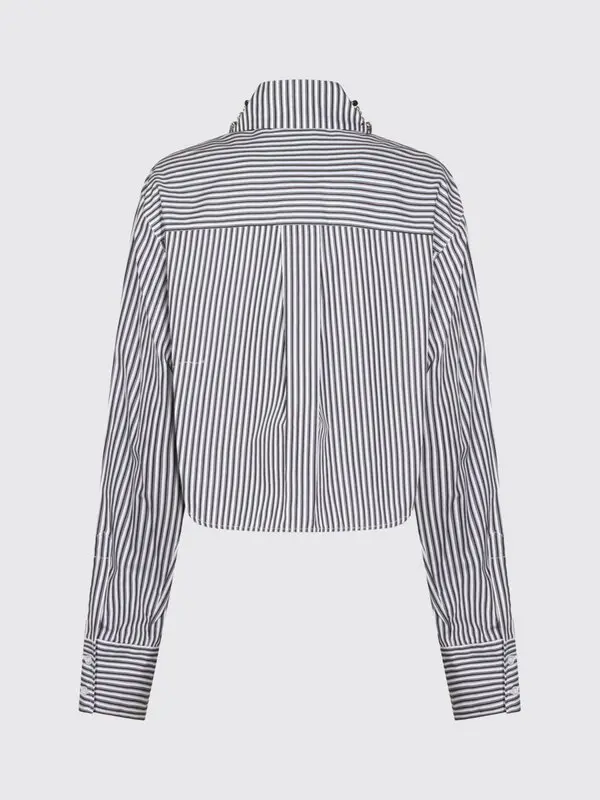 Sportmax Striped Shirt With Jewel Collar