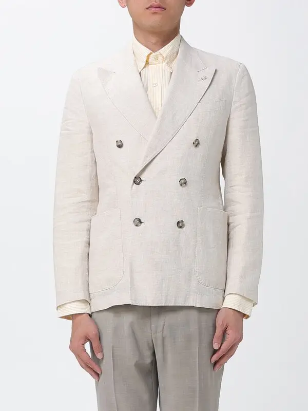 MANUEL RITZ Single-breasted Linen Blazer