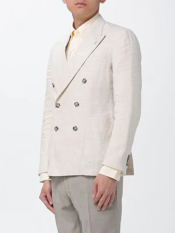 MANUEL RITZ Single-breasted Linen Blazer