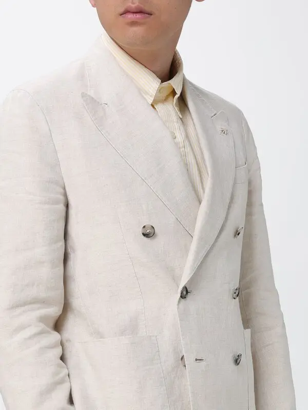 MANUEL RITZ Single-breasted Linen Blazer
