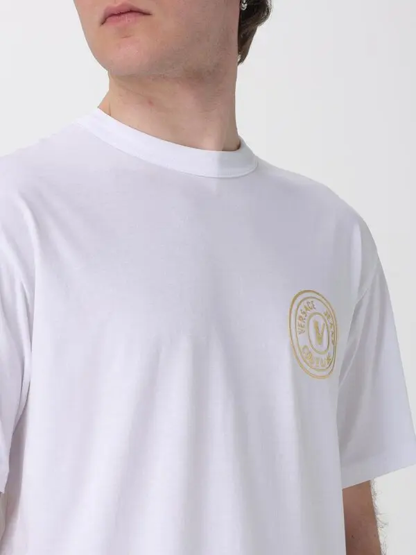 Versace Cotton T-shirt With Logo - White