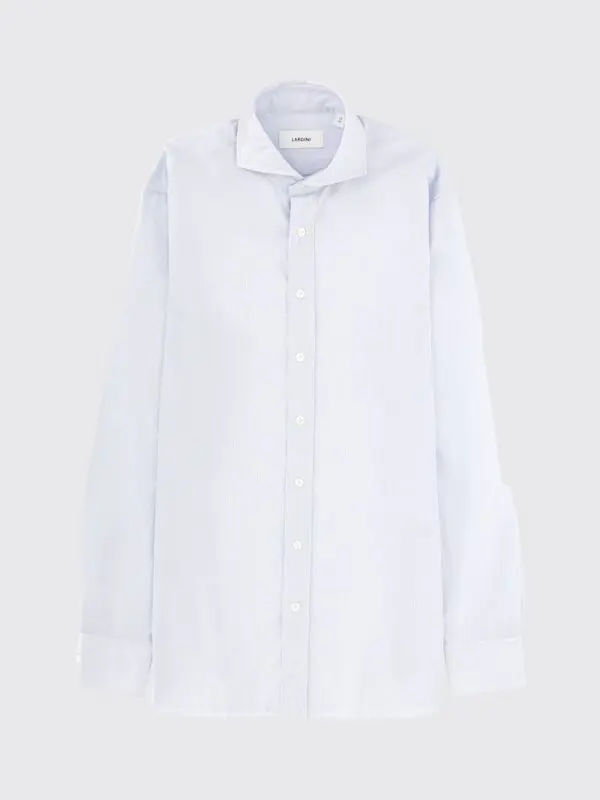 LARDINI Striped Cotton Casual Shirt