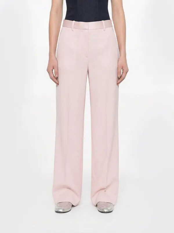 JIL SANDER Satin Straight Trousers By - Pink