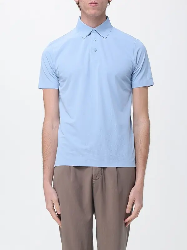 HESKIMO Nylon Polo Shirt - Sky Blue