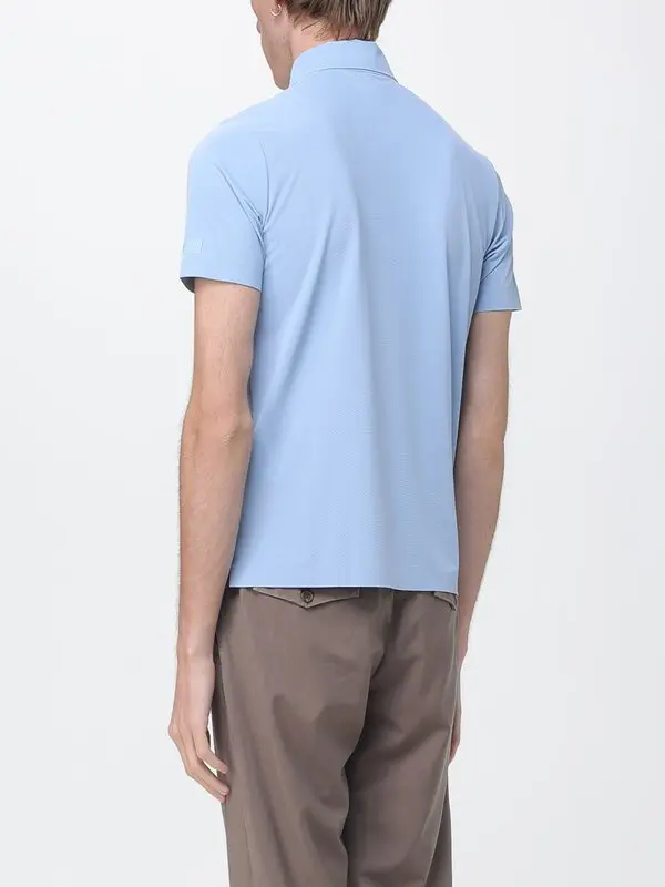 HESKIMO Nylon Polo Shirt - Sky Blue