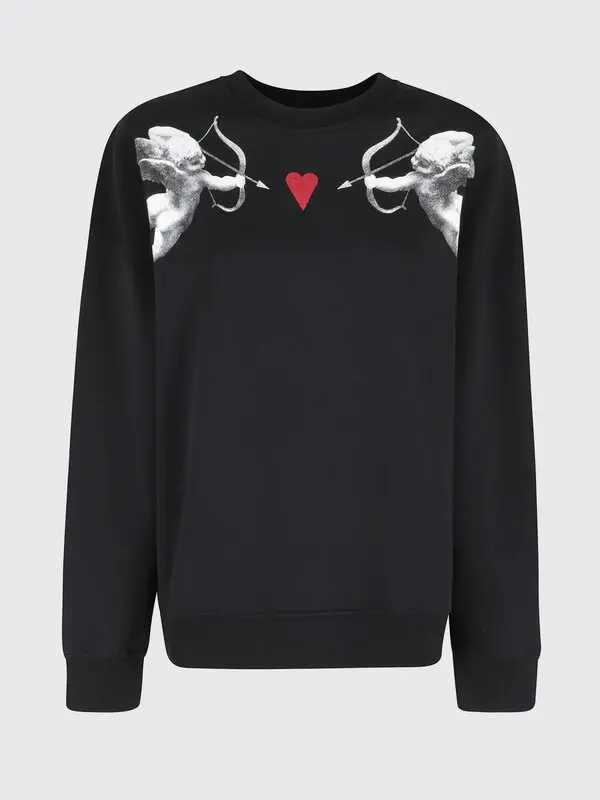 Fiorucci Printed Cotton Crew Neck Sweatshirt