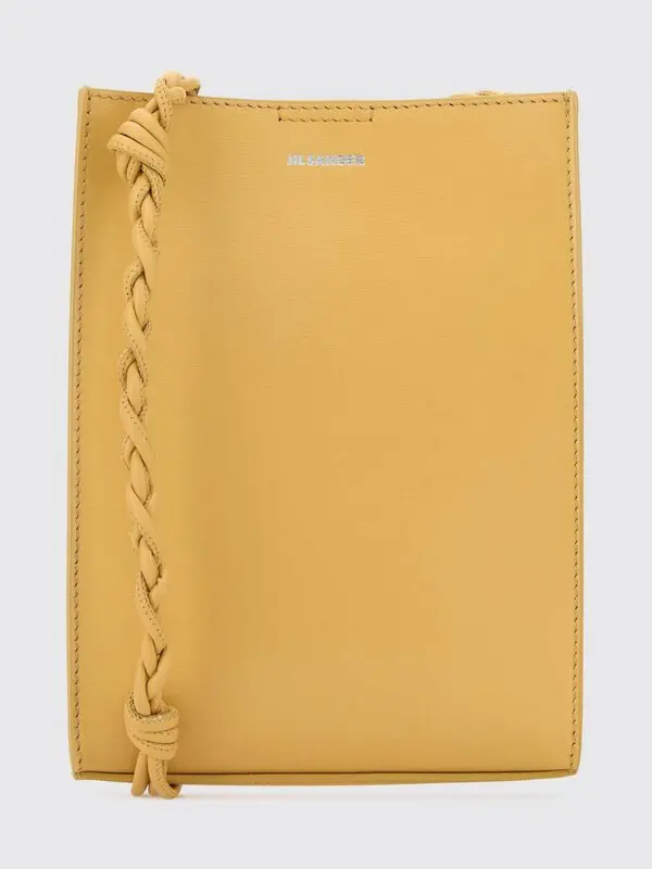 JIL SANDER Tangle Calf Leather Shoulder Bag By - Grey