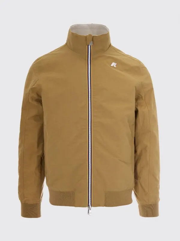 K-WAY Arsene Reversible Cotton Bomber Jacket - Beige