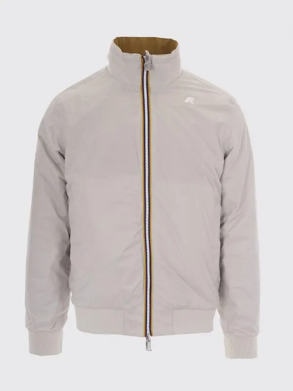 K-WAY Arsene Reversible Cotton Bomber Jacket - Beige