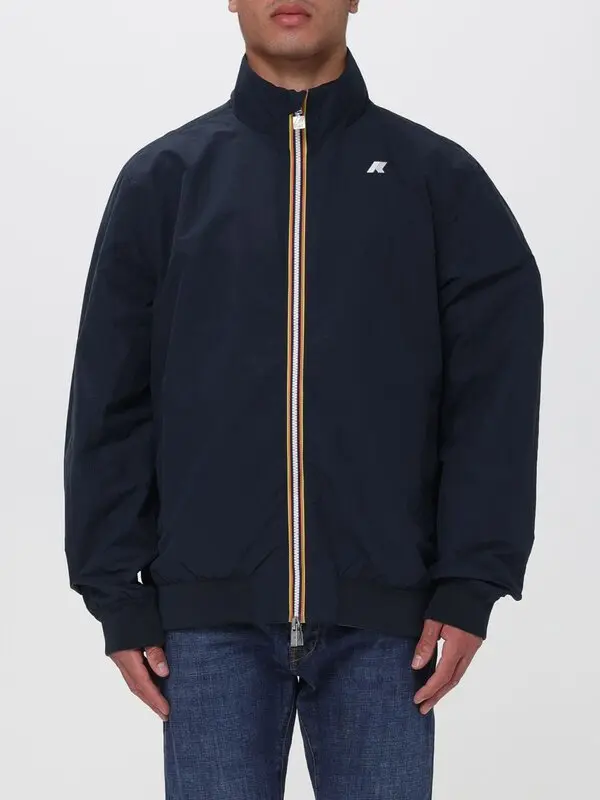 K-WAY Arsene Reversible Cotton Bomber Jacket - Blue 1