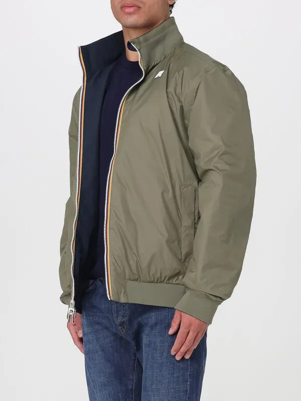 K-WAY Arsene Reversible Cotton Bomber Jacket - Blue 1