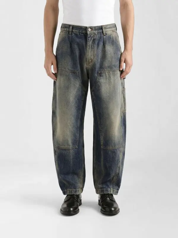 Dolce & Gabbana Cotton Denim Baggy Jeans