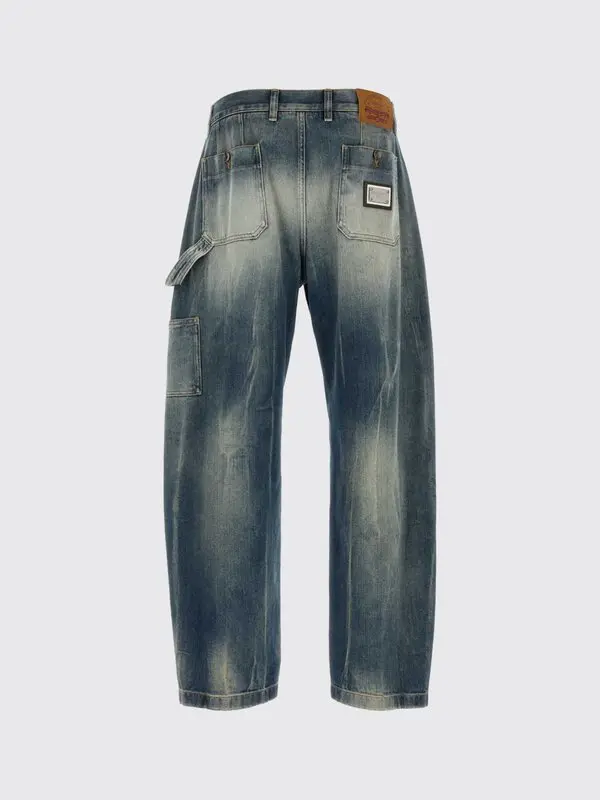 Dolce & Gabbana Cotton Denim Baggy Jeans