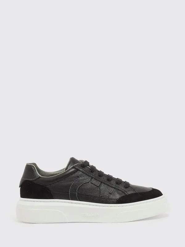 FERRAGAMO Grained Leather Sneakers