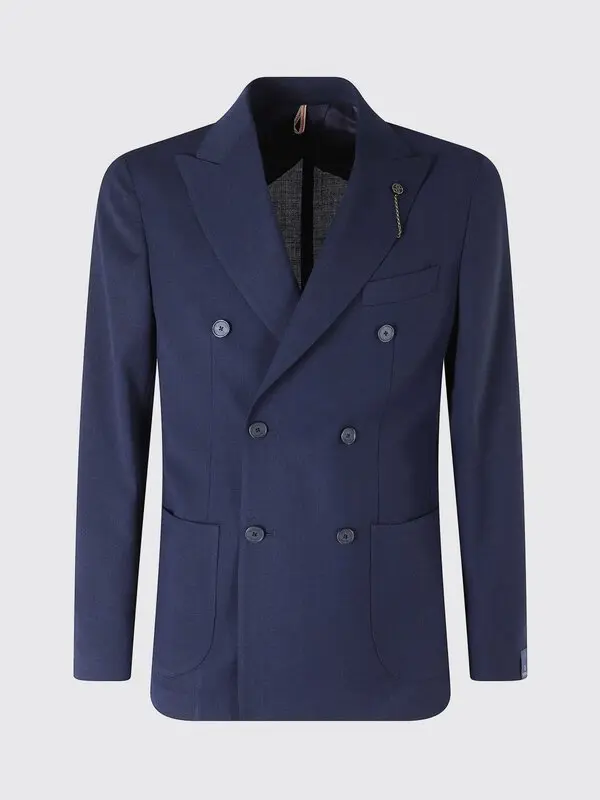 SANTANIELLO Viscose Double Breasted Blazer