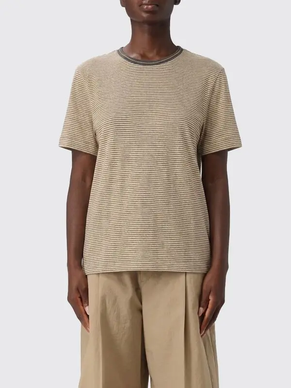 Brunello Cucinelli Striped Linen T-shirt