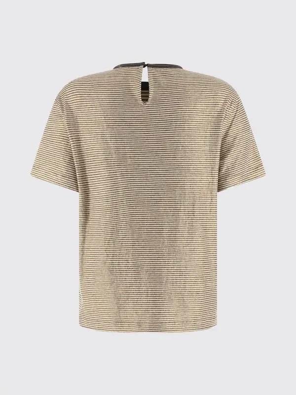 Brunello Cucinelli Striped Linen T-shirt