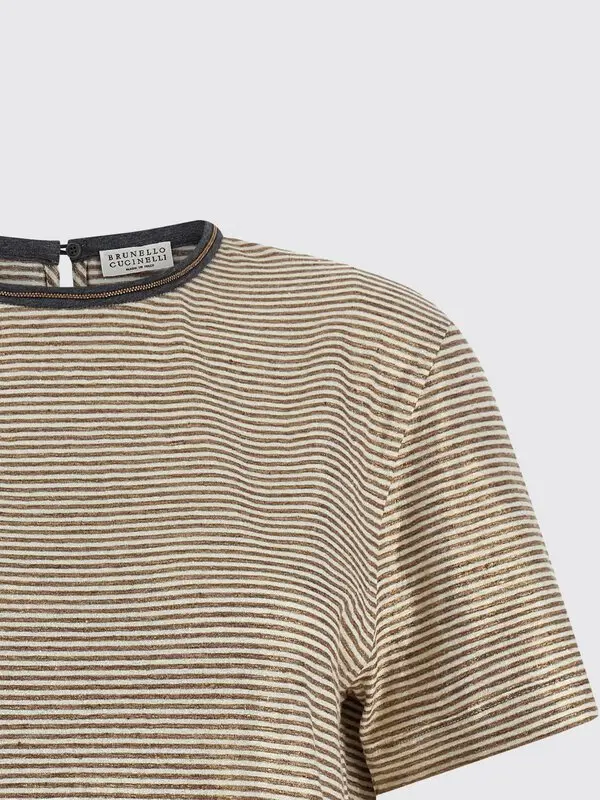 Brunello Cucinelli Striped Linen T-shirt