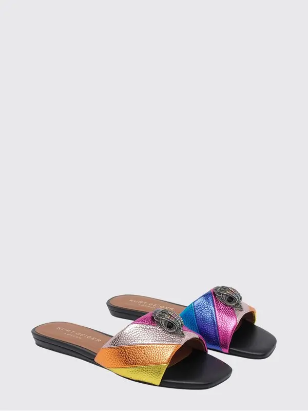 Kurt Geiger Kensington Grained Leather Mules