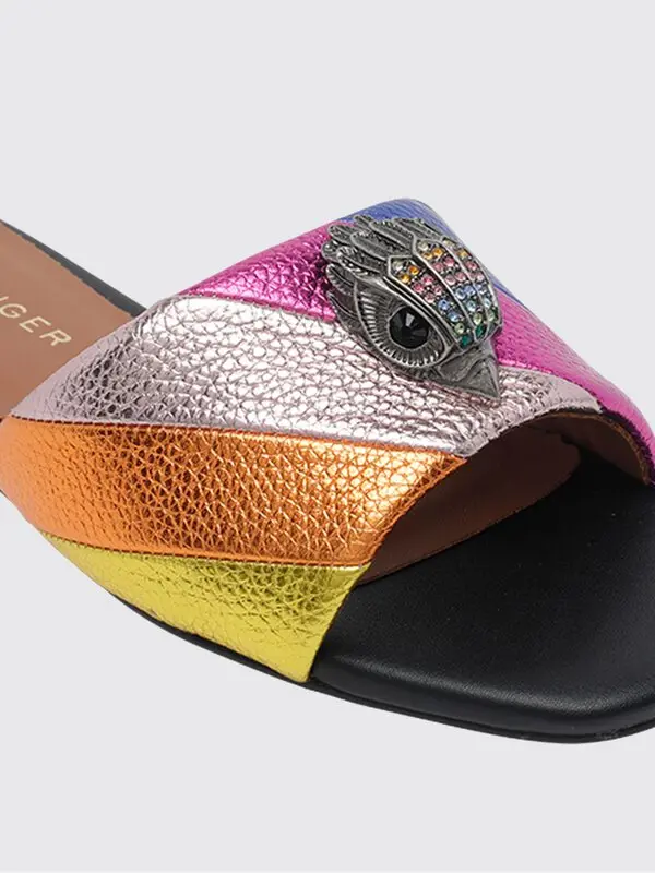 Kurt Geiger Kensington Grained Leather Mules