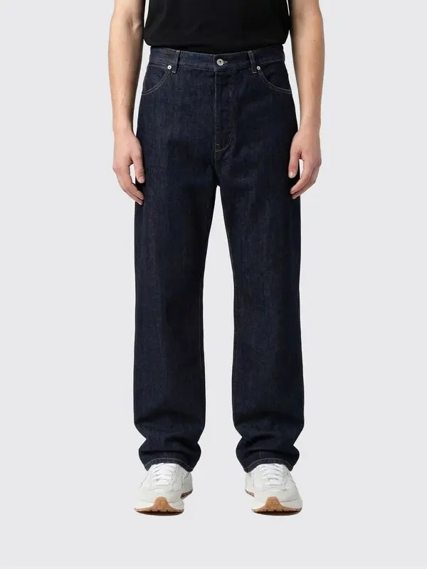 JIL SANDER Cotton Denim Wide Leg Jeans By